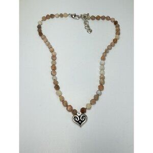 Brighton | Jewelry | Brighton Alcazar Heart Necklace Featuring Faceted ...